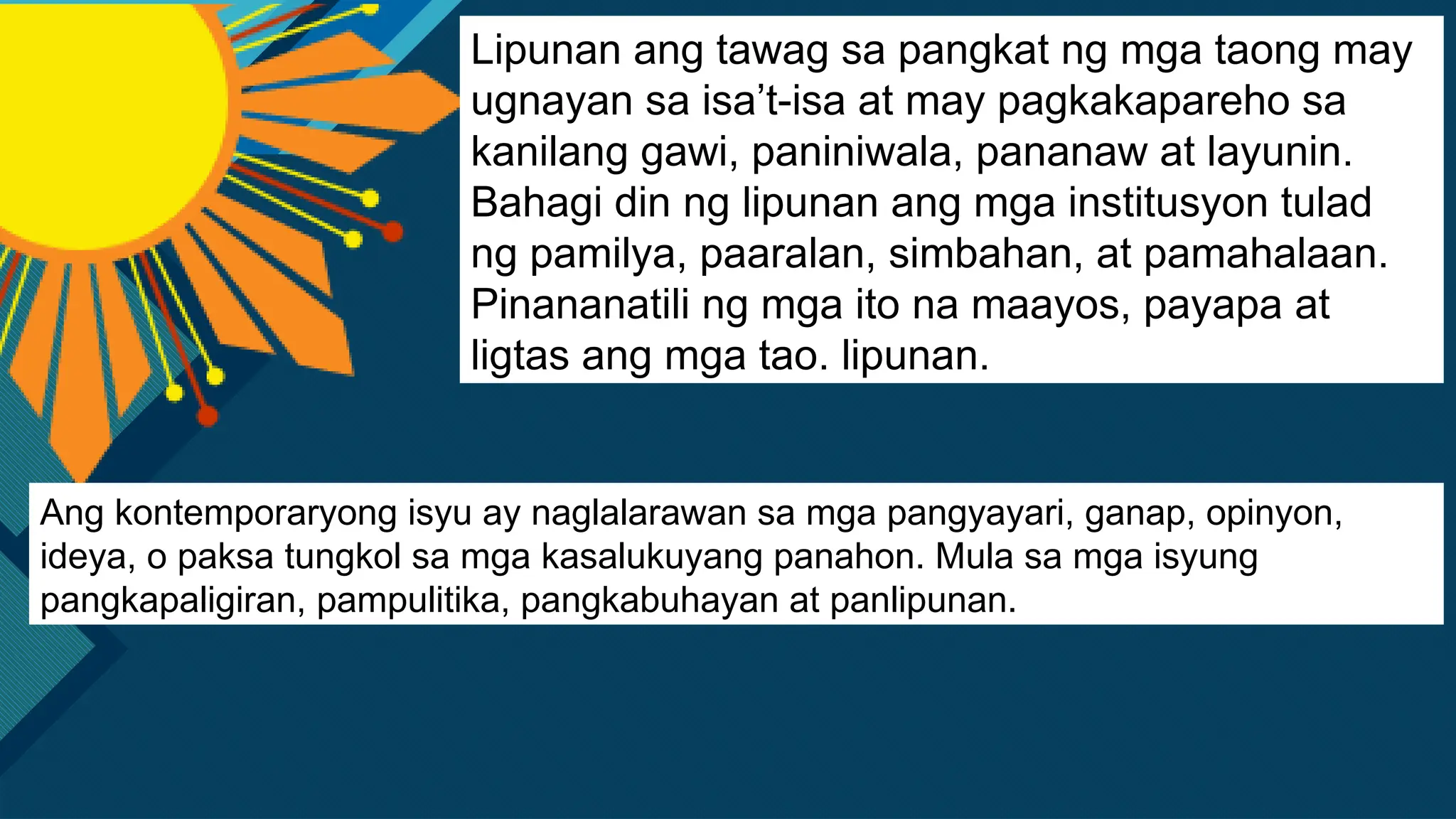 kONTEMPORARYONG ISYU SA LIPUNAN COT Final.pptx