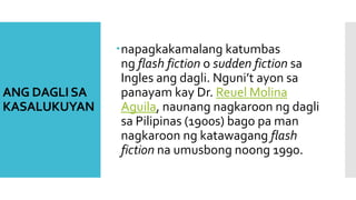 Kontemporaryong dagli | PPTX