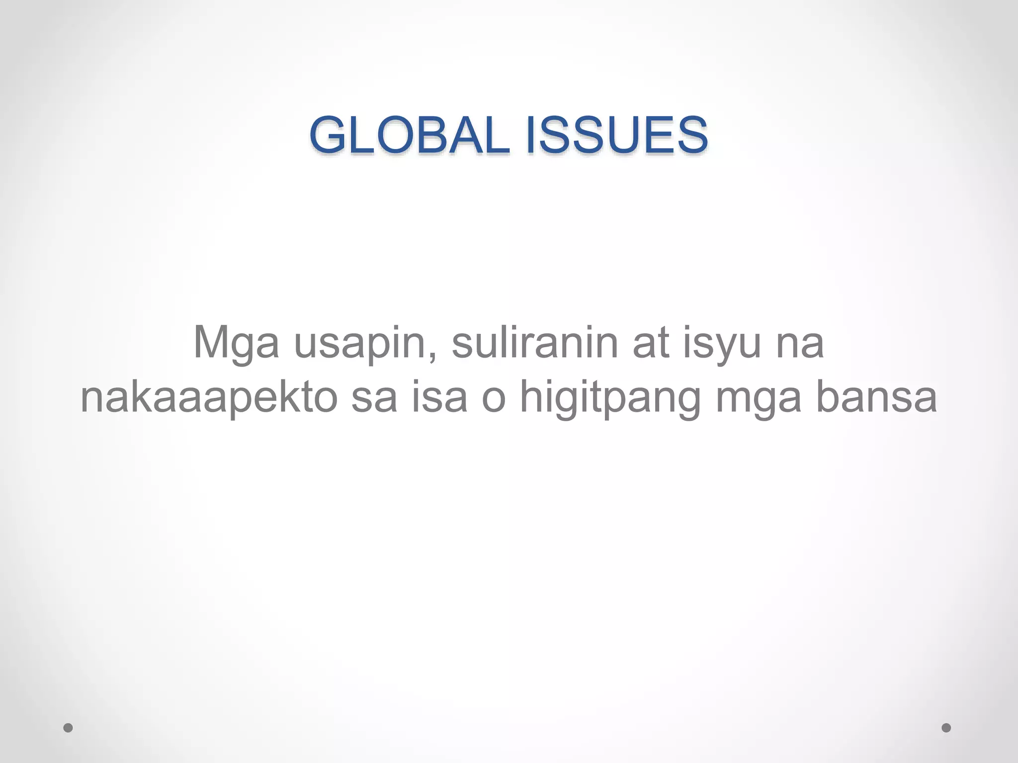 Kontemporaryong isyu | PPT