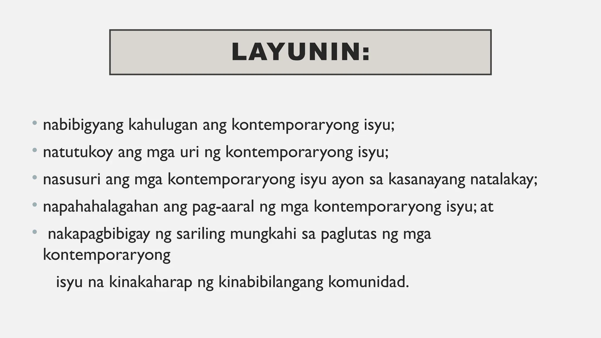 mga kahulugan ng Kontemporaryong Isyu .pptx