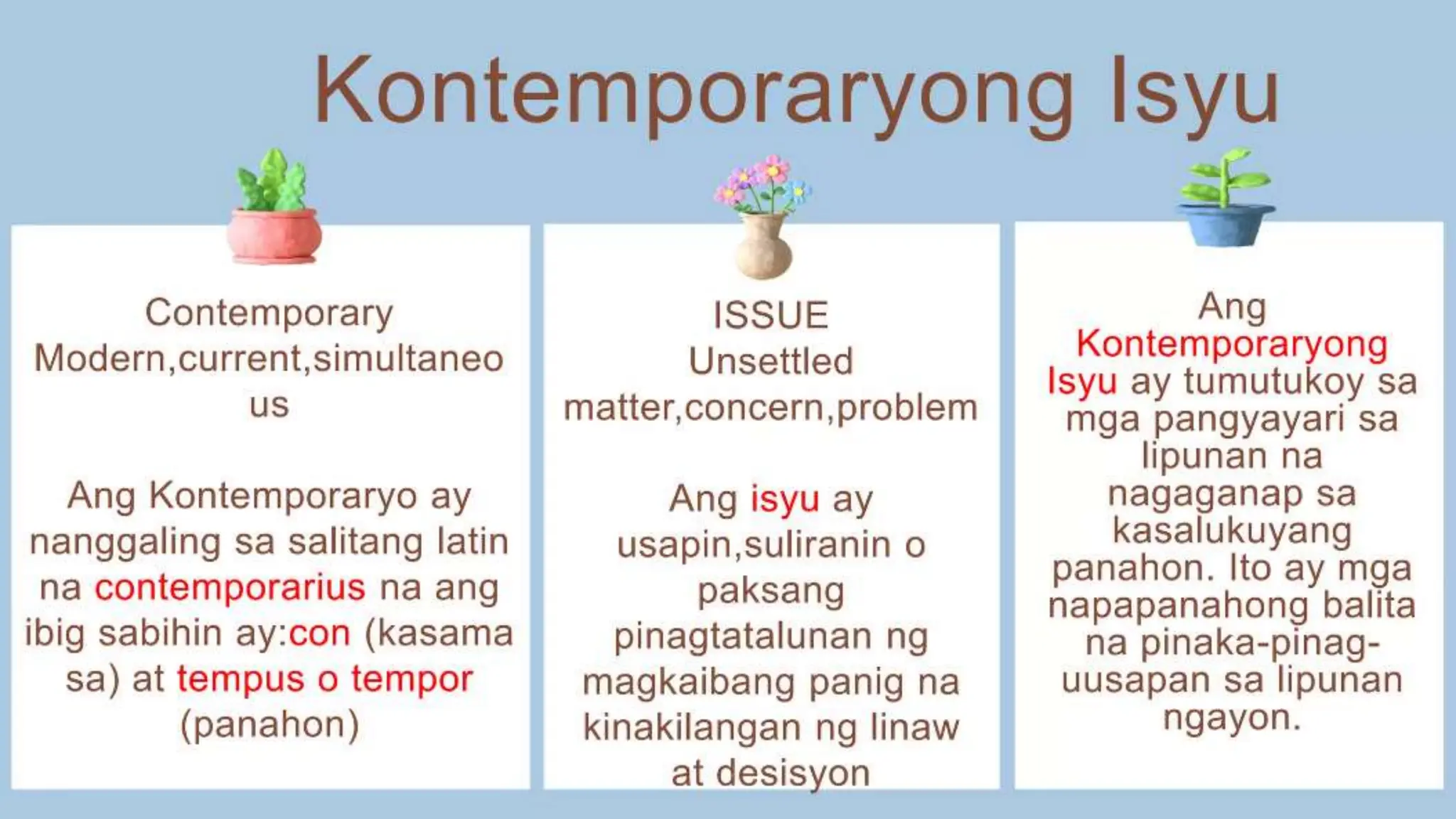 Kontemporaryong Isyu Lesson 1- Araling Panlipunan 10 | PPTX