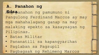 Kontemporaryong Panitikan ni Pangulong Ferdinand Marcos ( 1965-1986), A ...