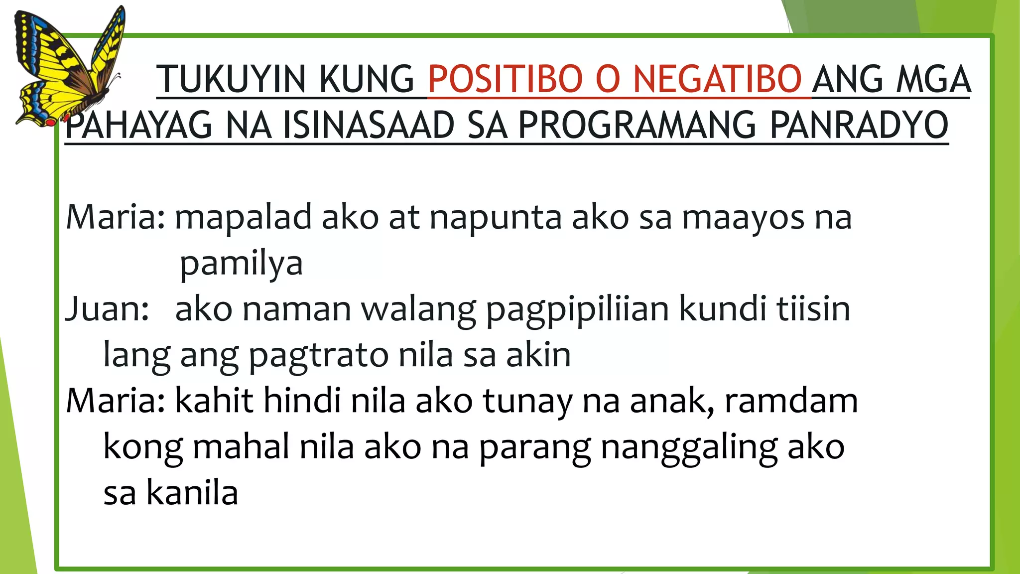 Kontemporaryong programang panradyo | PPTX