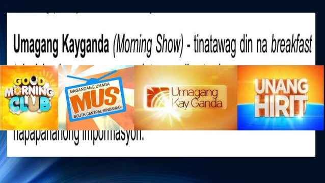 Kontemporaryong programang pantelebisyon | PPTX