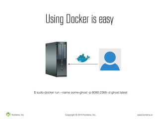 Building High Availability Application with Docker | PDF