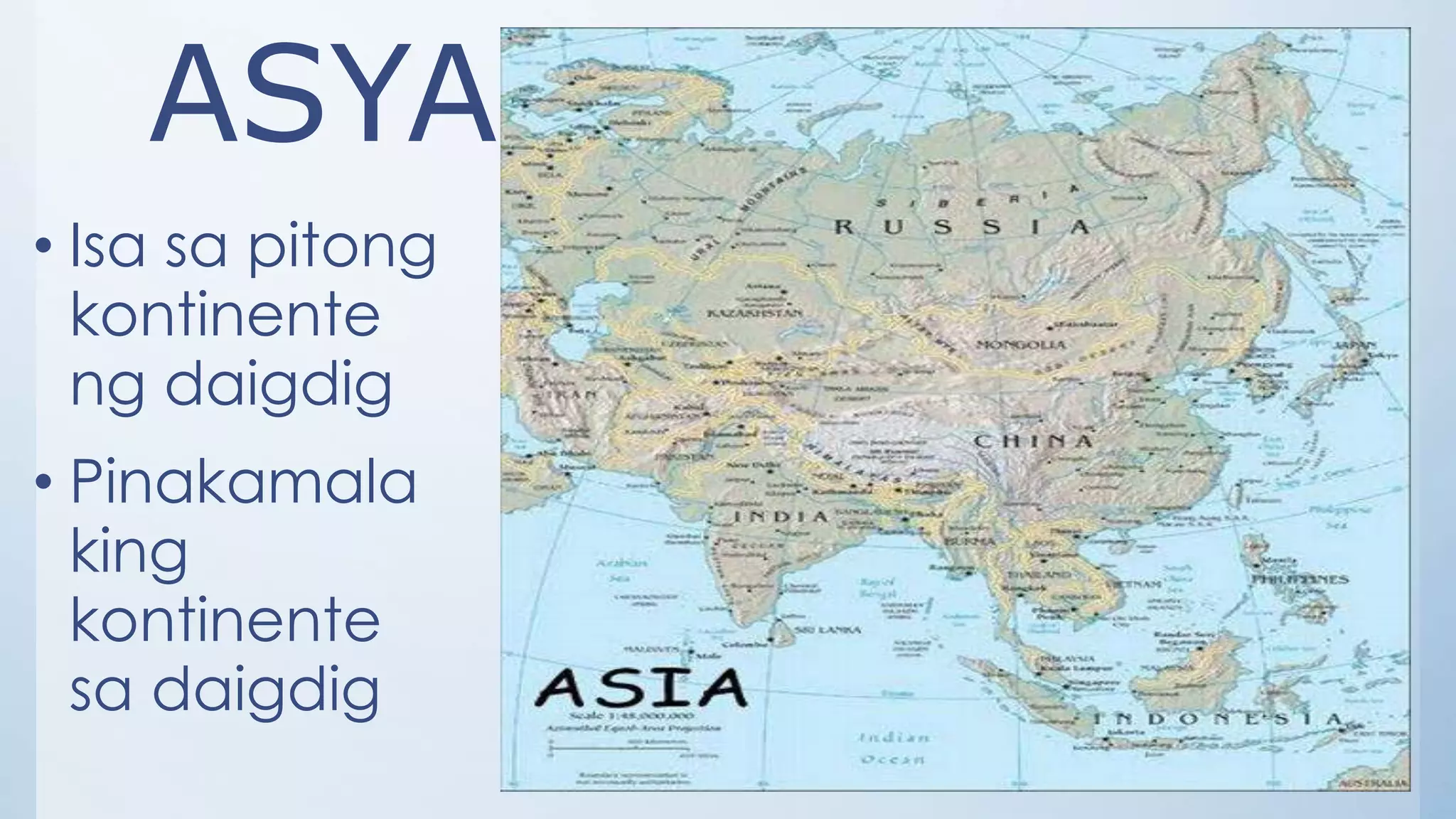 Kontinente ng Asya G8 Araling Panlipunan | PPTX