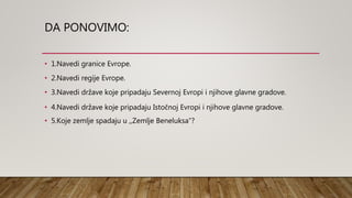 Kontinent Evropa | PPTX