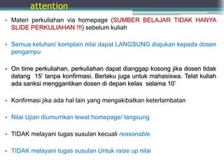 Pertemuan awal dalam sistem Perkuliahan.ppt