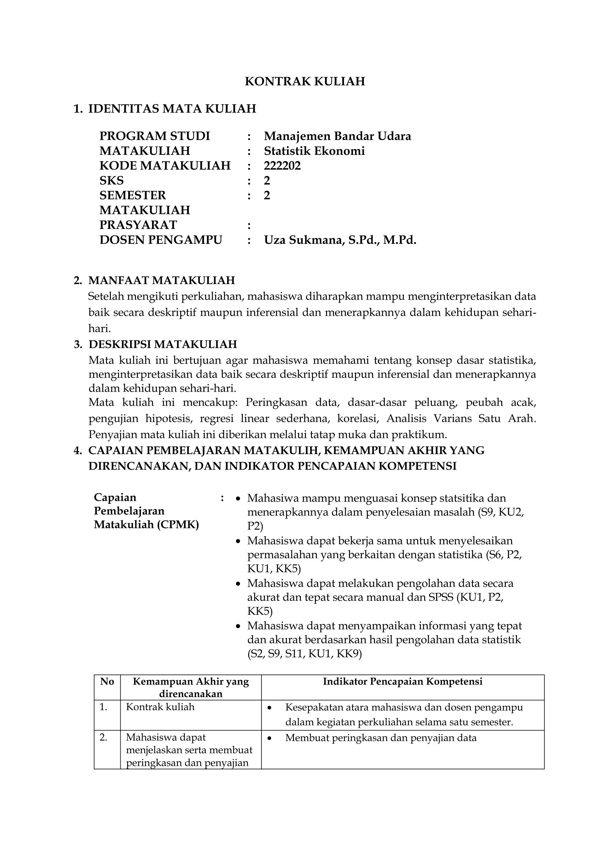 Kontrak Kuliah Statistik Ekonomi MBU 2022.pdf