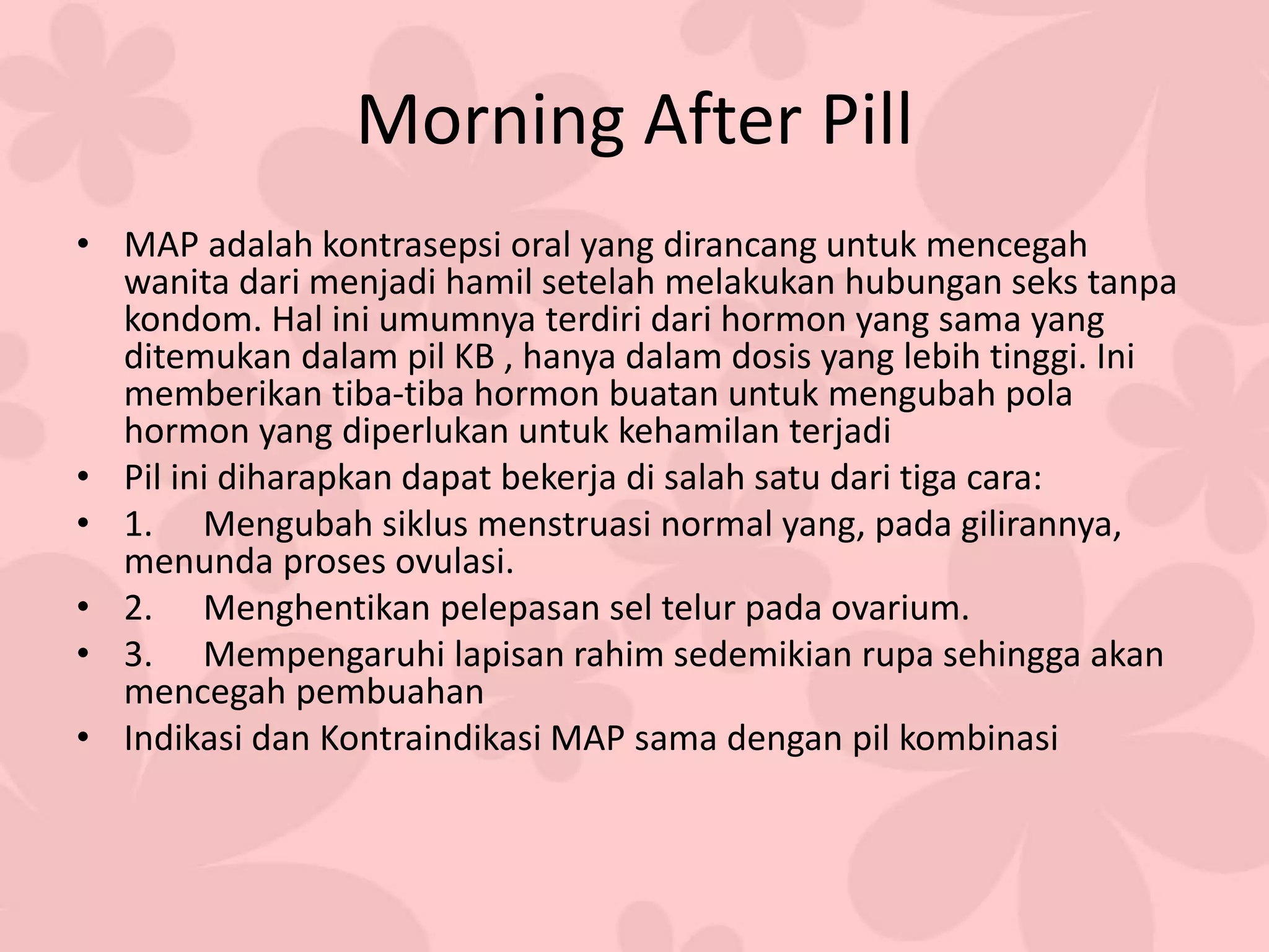 Kontrasepsi oral kelompok 3 | PPTX