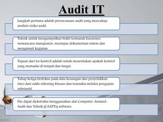 Kontrol audit sistem informasi | PPTX