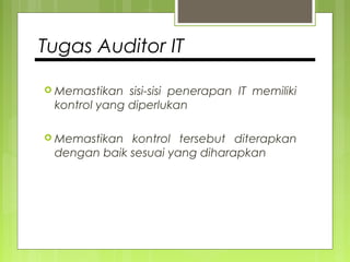 Kontrol dan audit sistem informasi | PPT