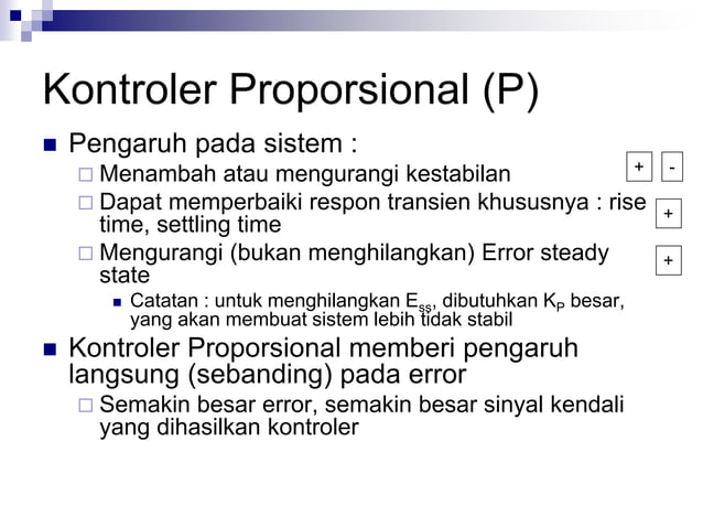 Kontroler proporsional | PPT