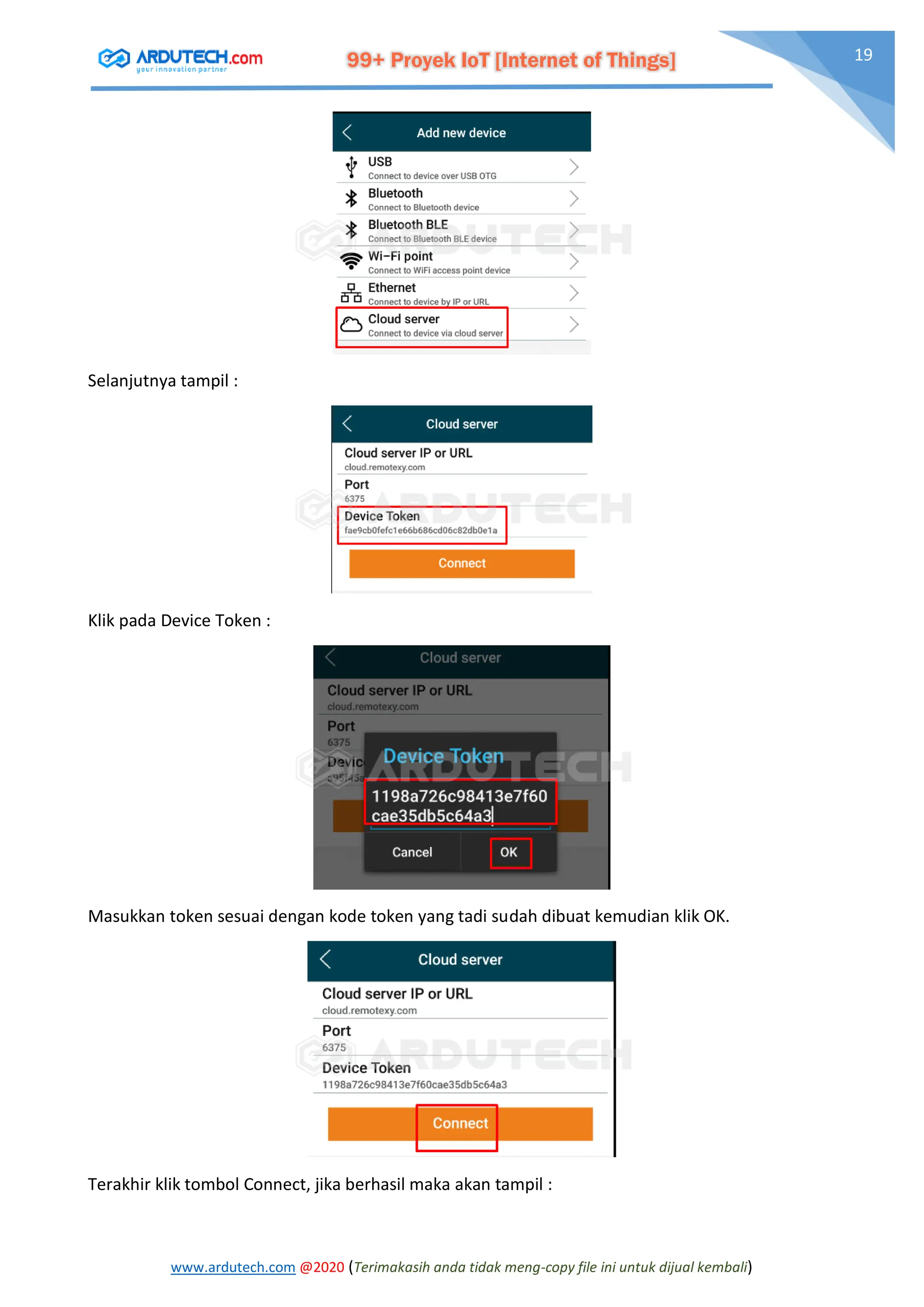 Pengendali lampu berbasis iot dengan remote xy untuk menyalakan lampu | PDF