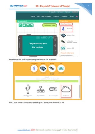 Pengendali lampu berbasis iot dengan remote xy untuk menyalakan lampu | PDF