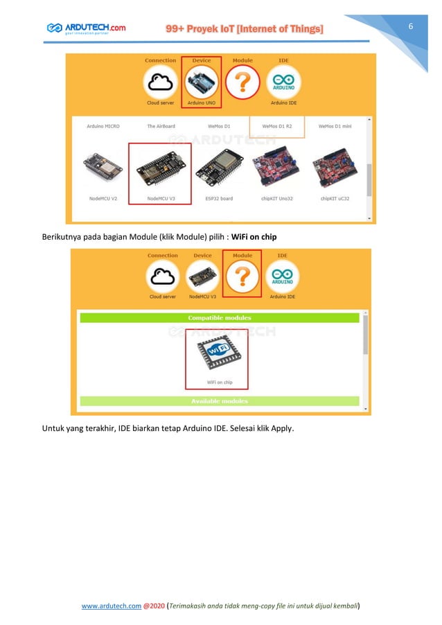 Pengendali lampu berbasis iot dengan remote xy untuk menyalakan lampu | PDF