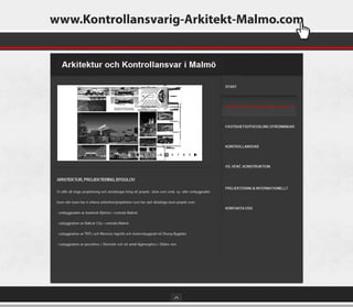 Kontrollansvarig arkitekt malmo projekt | PDF