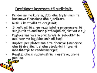 Kontrolli dhe auditmi i brendshem | PPT