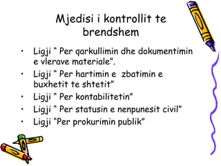 Kontrolli dhe auditmi i brendshem | PPT
