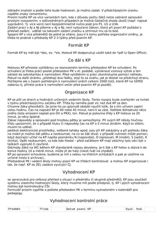 Kontrolni prace navod 2011 | PDF