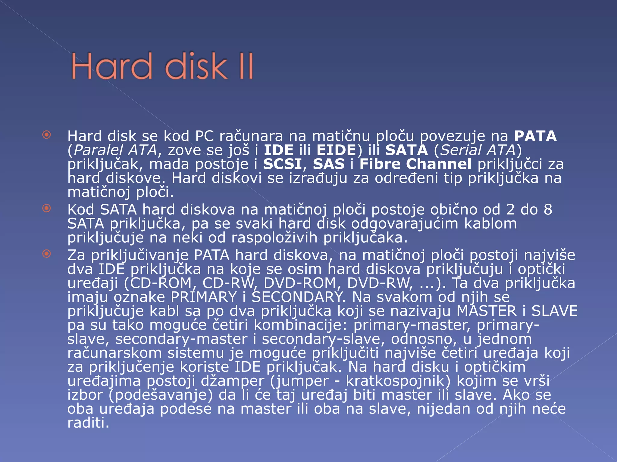 Kontrolori, portovi, spoljna memorija | PPT