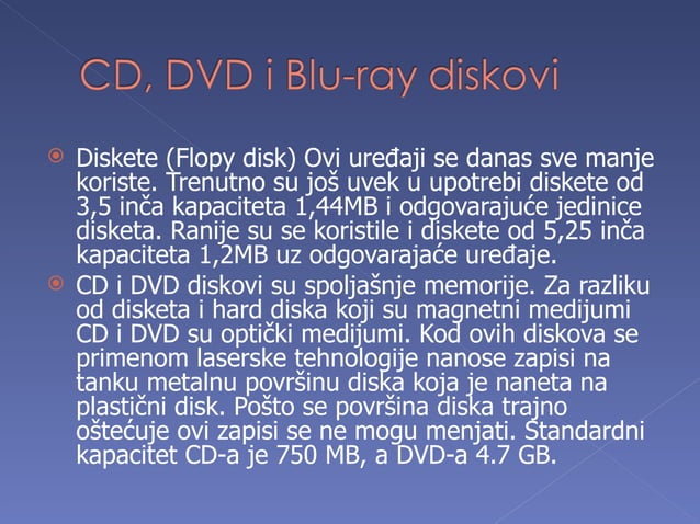 Kontrolori, portovi, spoljna memorija | PPT