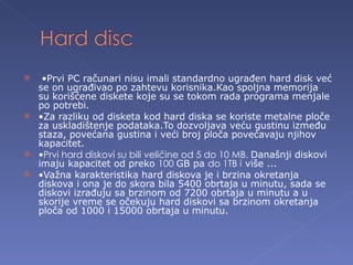 Kontrolori, portovi, spoljna memorija | PPT