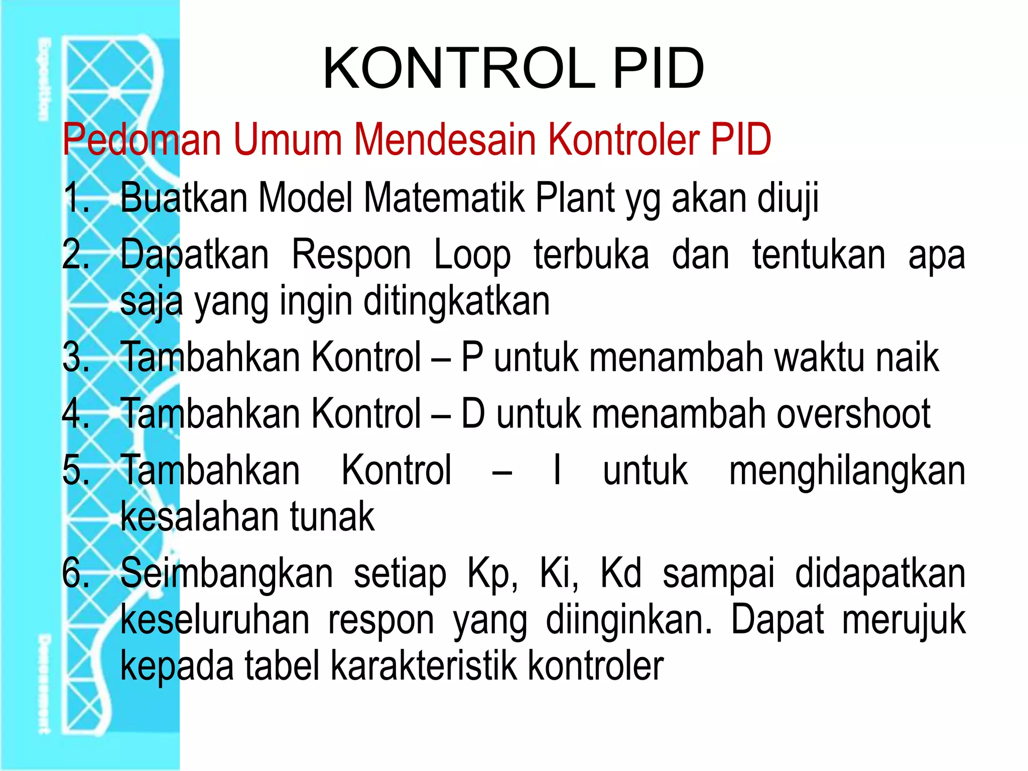 Kontrol pid dengan matlab | PPTX