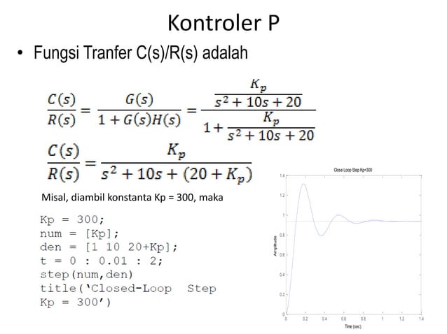 Kontrol pid dengan matlab | PPTX