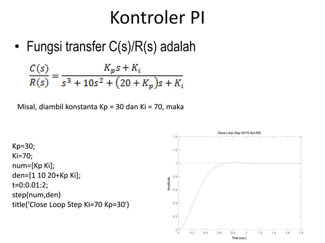 Kontrol pid dengan matlab | PPTX