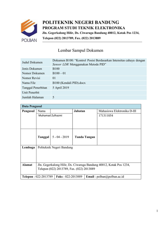 Kontrol posisi berdasarkan intensitas cahaya dengan sensor ldr ...