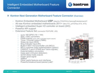 Kontron_Intelligent Application Ready Platforms and Solutions for Infotainment_Istanbul | PDF