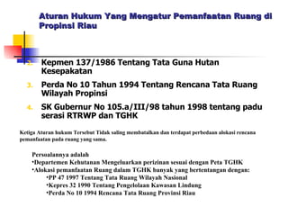 Kontroversi Perizinan Hti Di Provinsi Riau | PPT