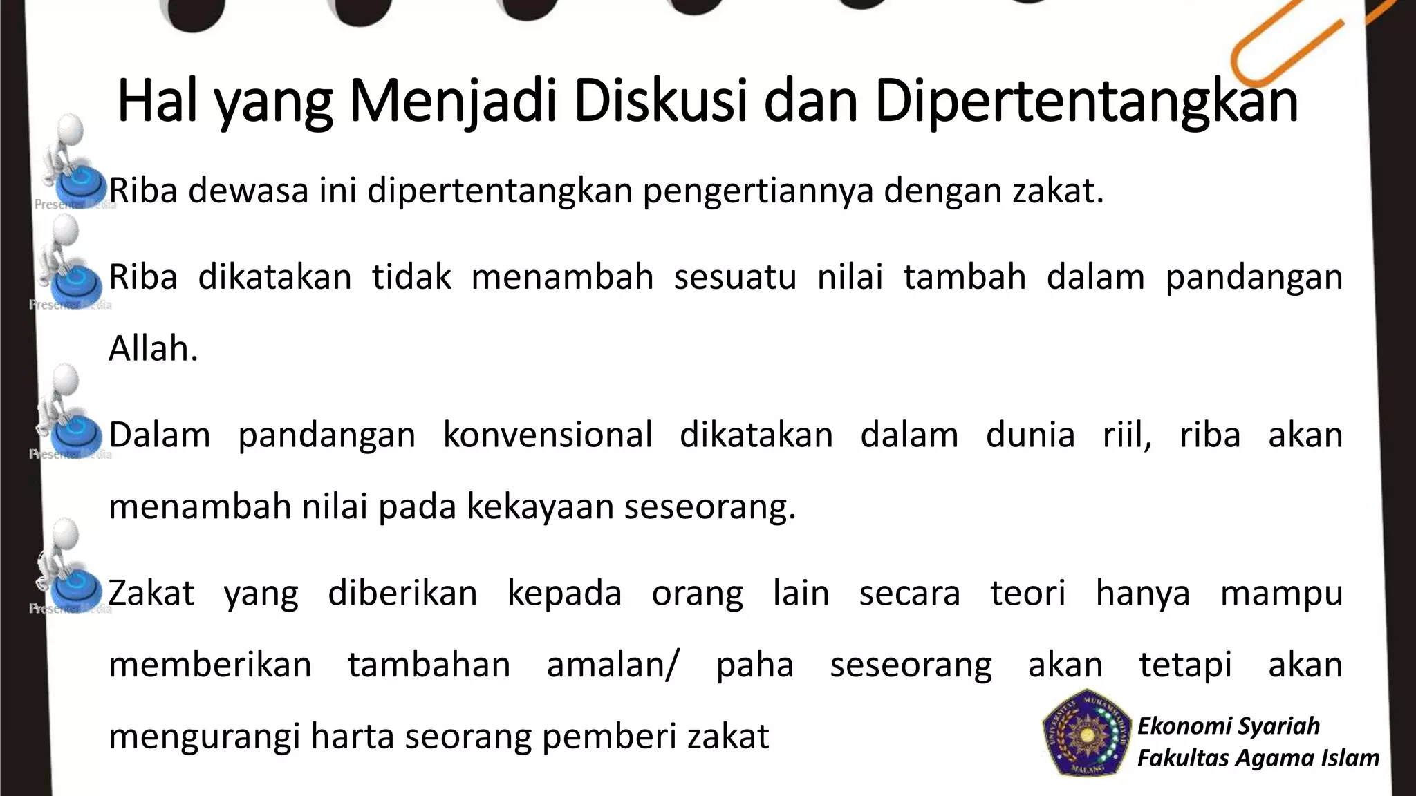 Kontroversi bunga dan riba (1) | PPT