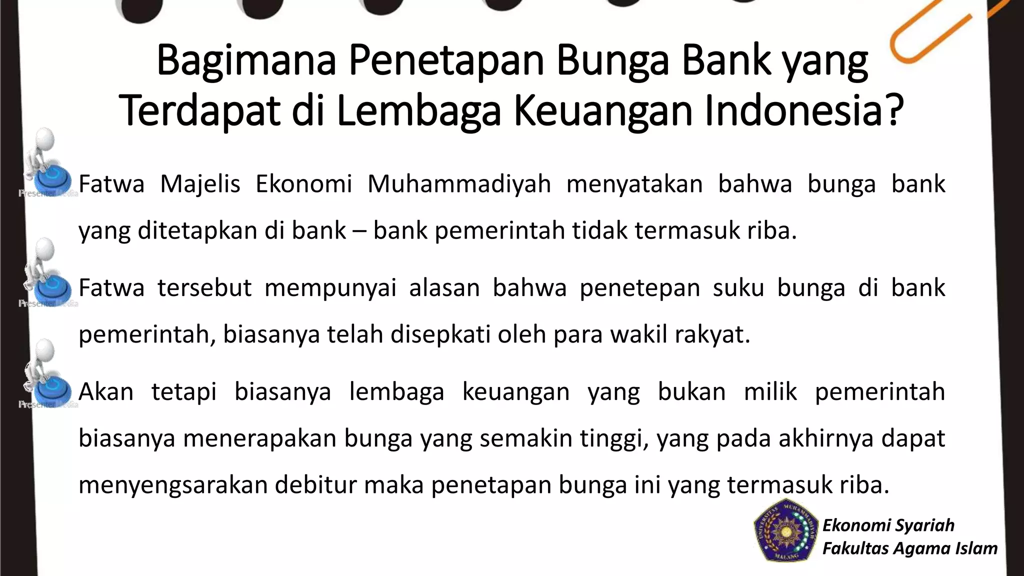 Kontroversi bunga dan riba (1) | PPT