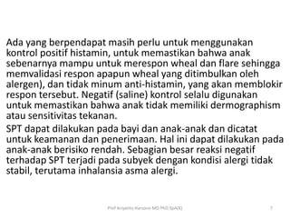Kontroversi tentang diagnosis dan penatalaksanaan penyakit alergi anak ...