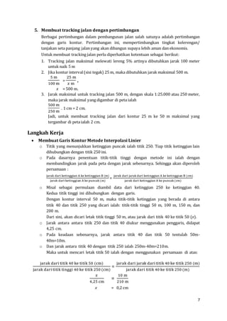 Laporan Interpret: Kontur + Tracking Jalan + Volume + Luas | DOCX