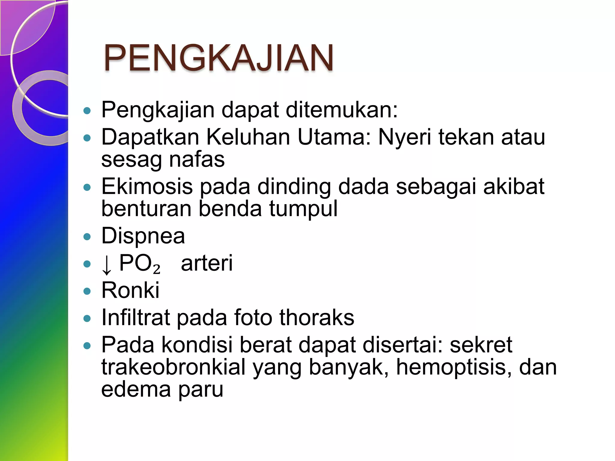 Kontusio paru | PPTX