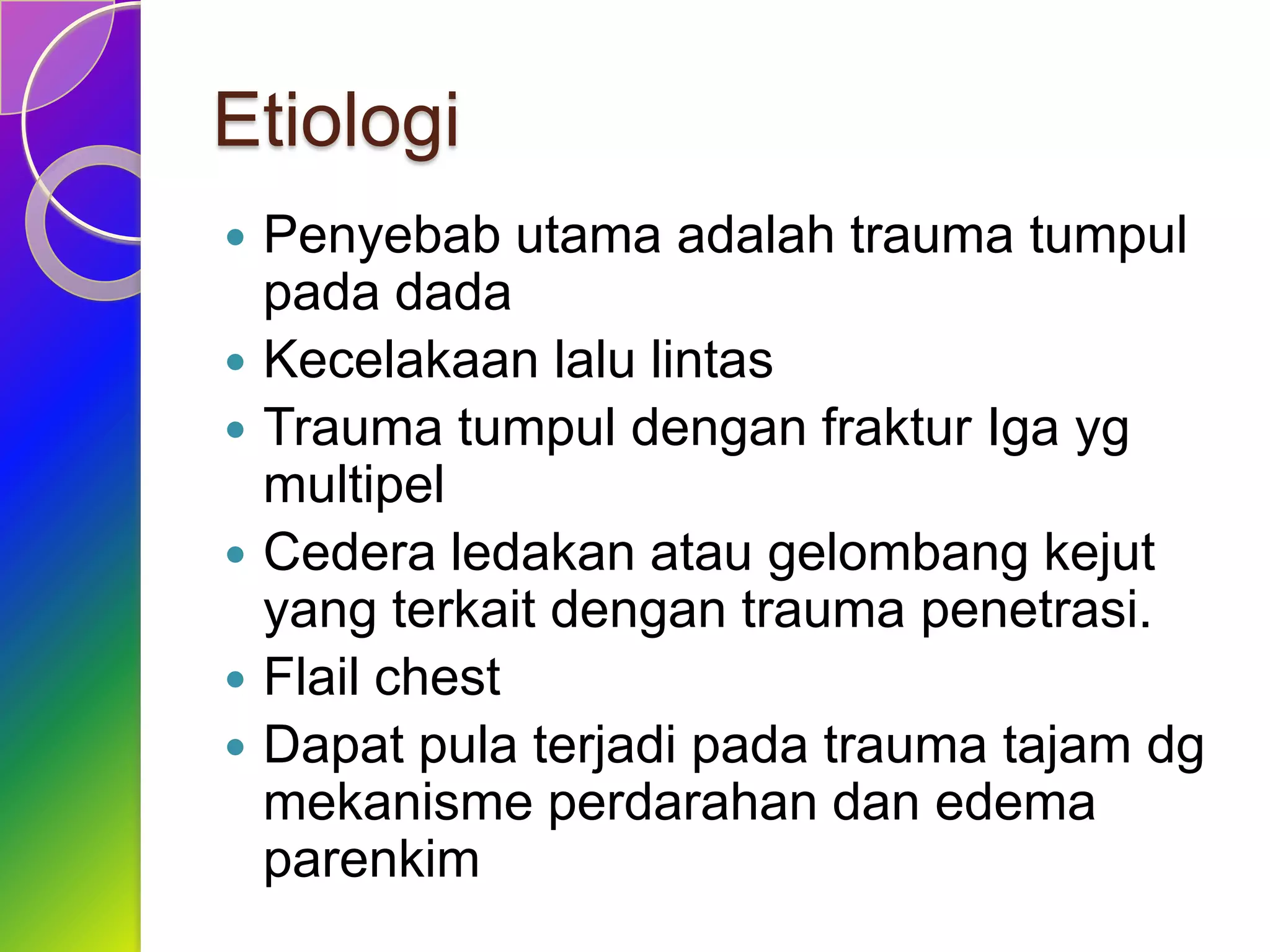 Kontusio paru | PPTX