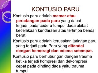 Kontusio paru | PPTX