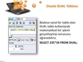Oracle SQL Komutları | PPT