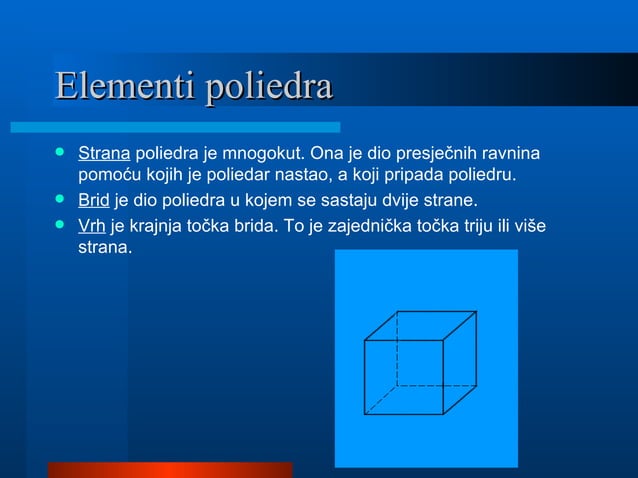 Konveksni skupovi, poluprostori i poliedri | PPT