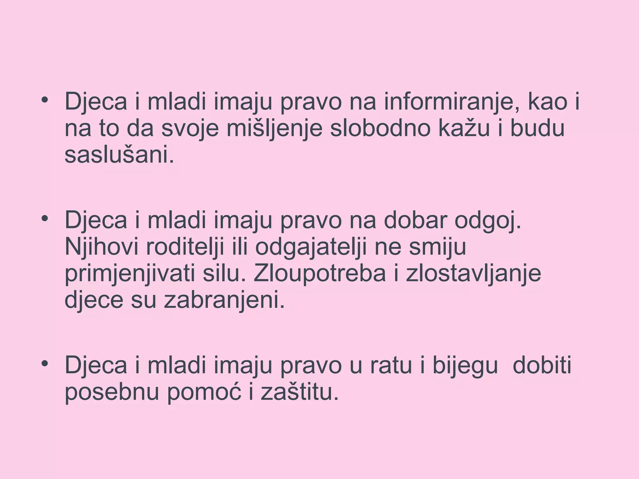 Konvencija o pravima djeteta | PPT