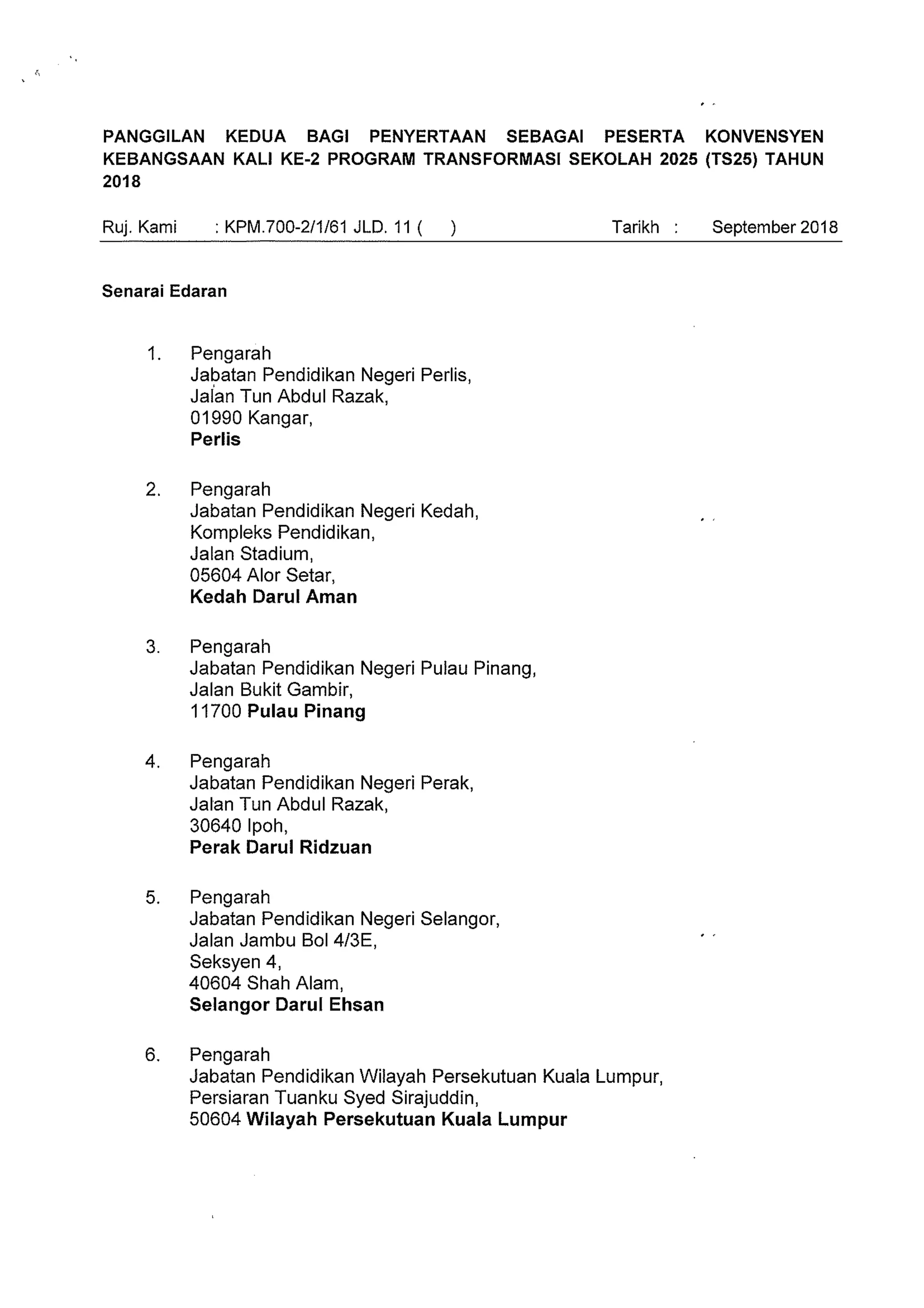 KONVENSYEN KEBANGSAAN KALI KEDUA PROGRAM SEKOLAH TRANSFORMASI SEKOLAH ...