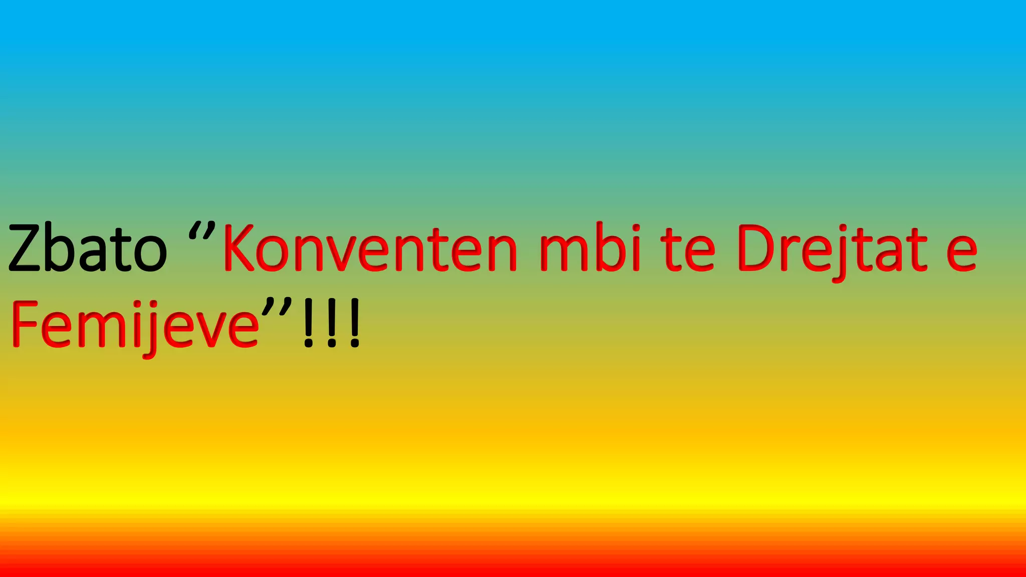 Konventa mbi te Drejtat e Femijeve | PPTX