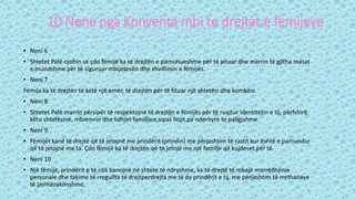 Konventa mbi te Drejtat e Femijeve | PPTX
