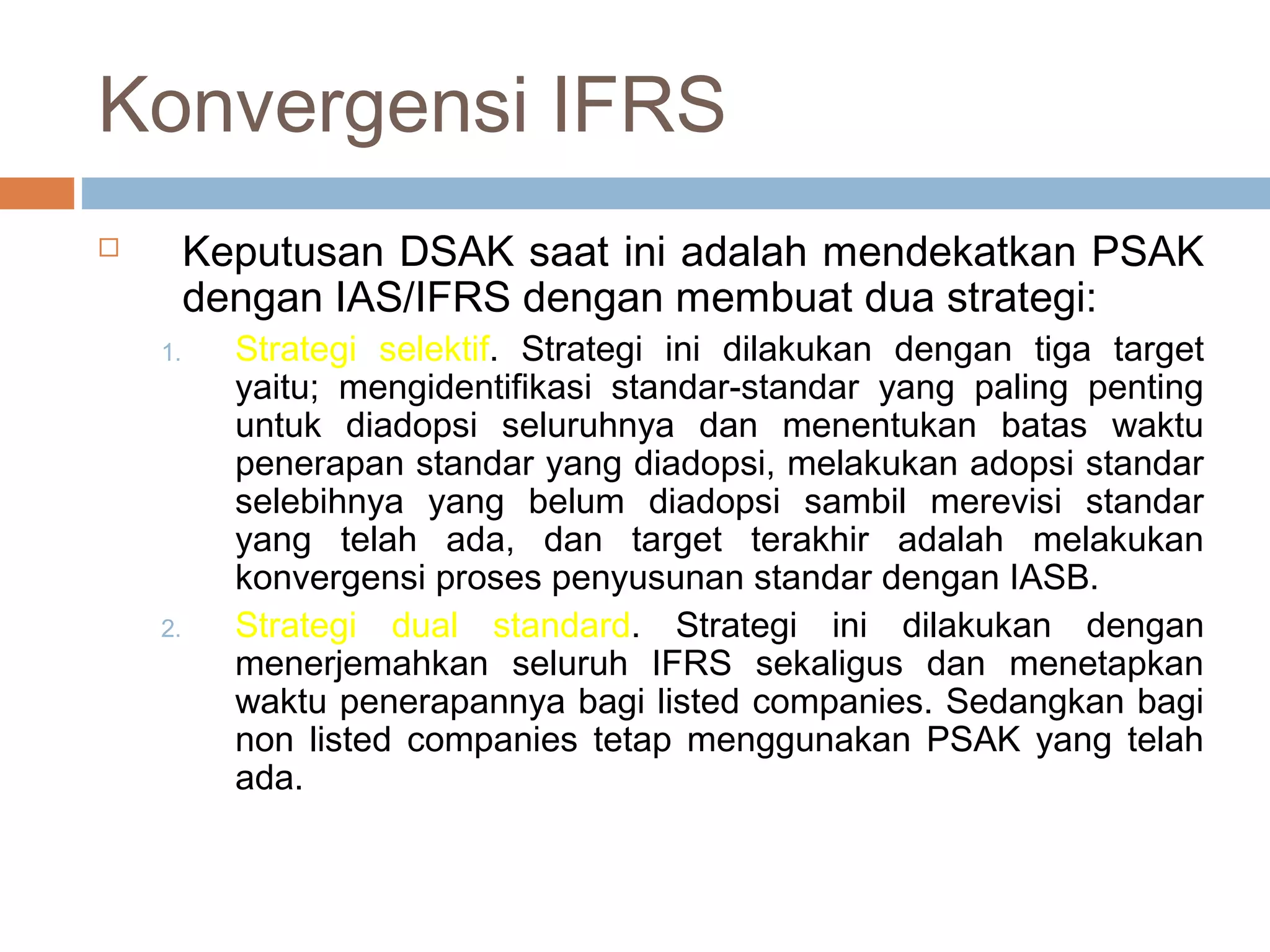 Konvergensi psak-ifrs presentasi | PPT