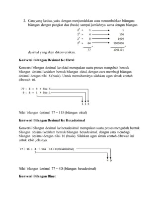 Konversi bilangan desimal | DOCX