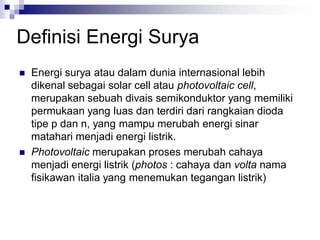Konversi_Energi_Surya dan pemanfaatannya | PDF
