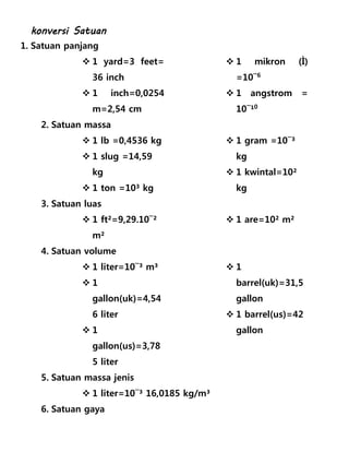 Konversi satuan | DOCX